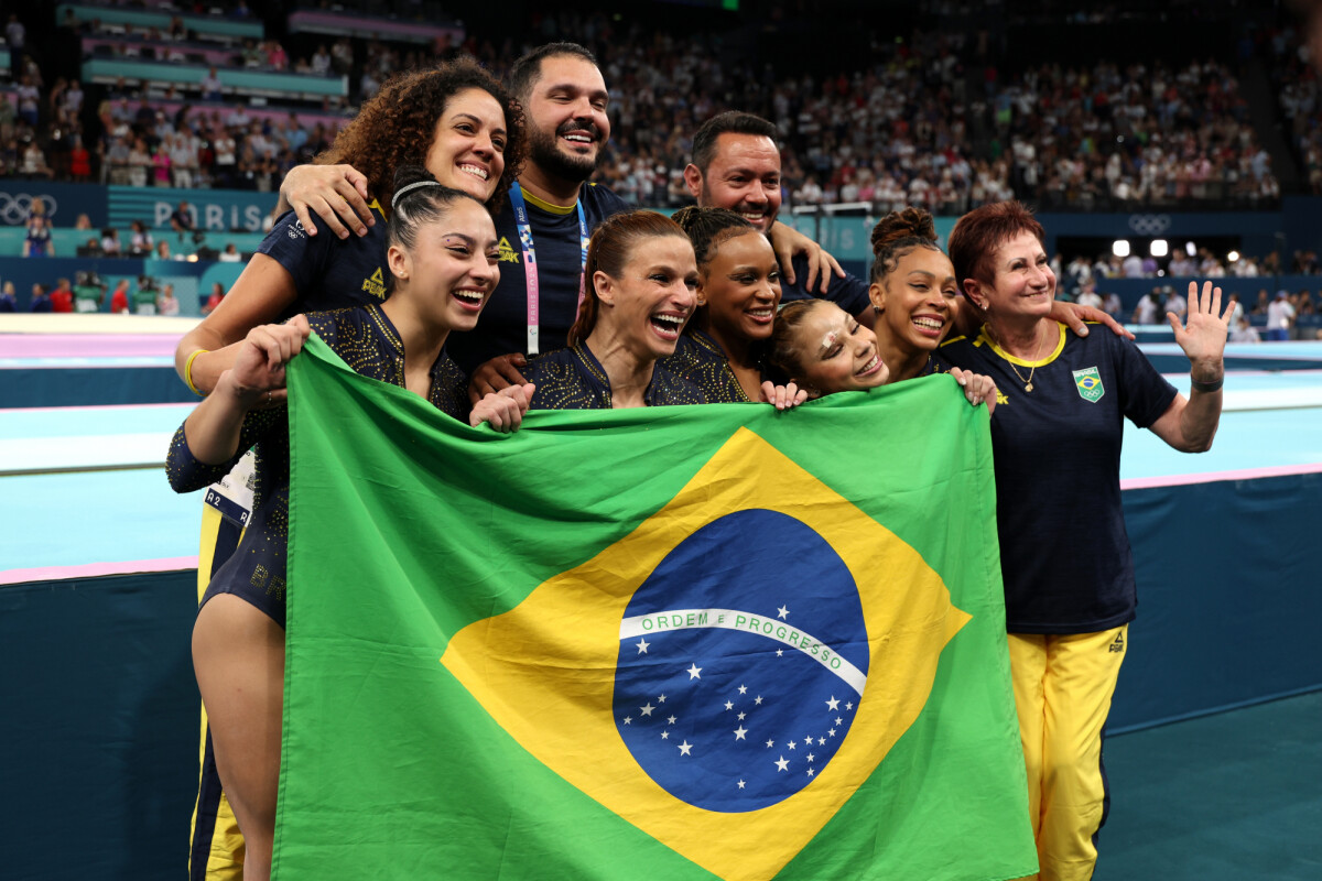 Foto: Rebeca Andrade, Flavia Saraiva, Jade Barbosa, Julia Soares e ...