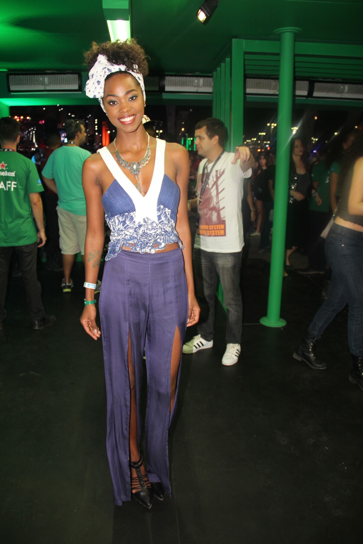 Foto: A atriz Jéssica Córes também foi ao festival. 'Primeira folga ...