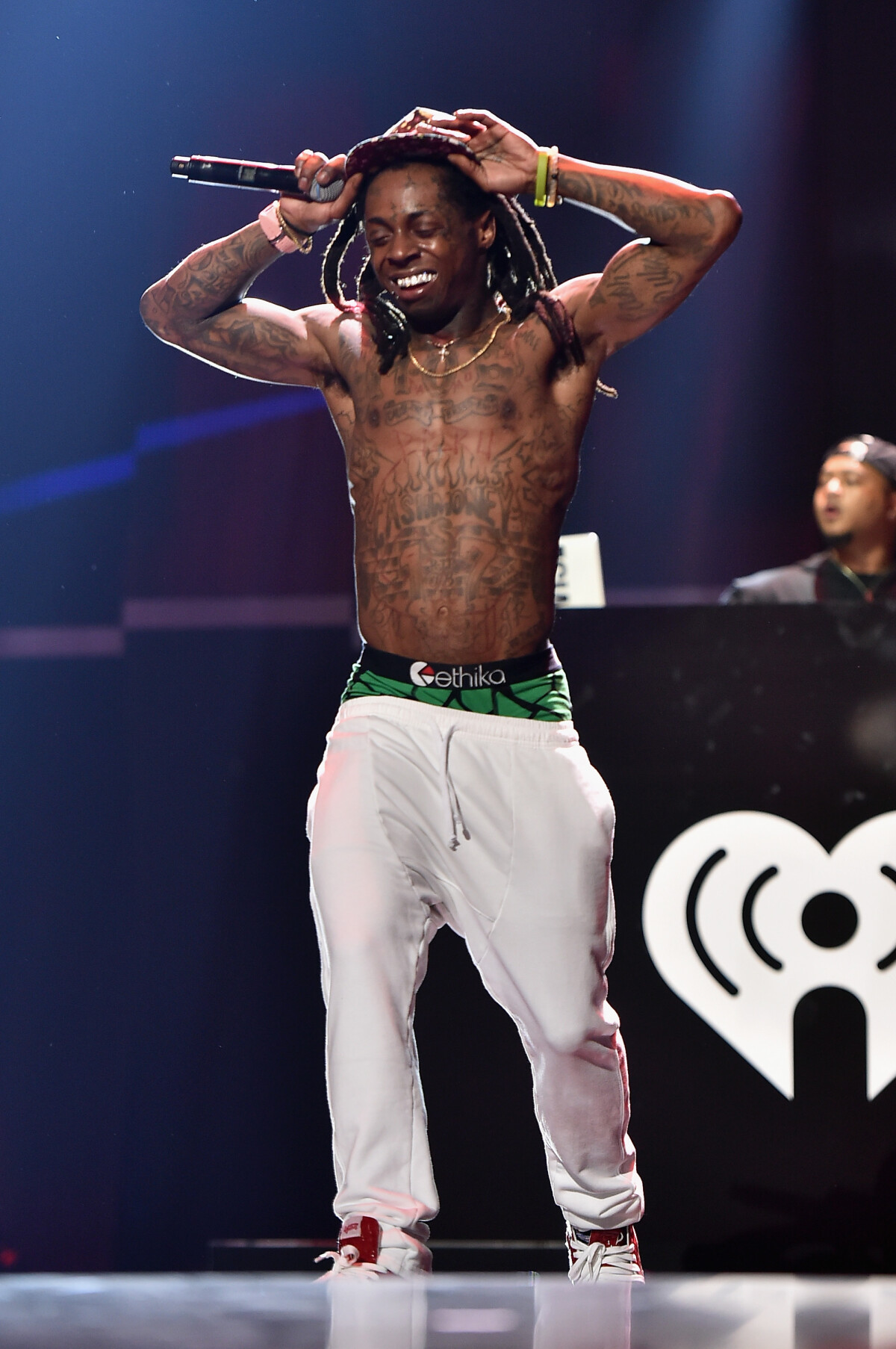 Foto: O rapper Lil Wayne foi um dos que se apresentaram no iHeartRadio ...