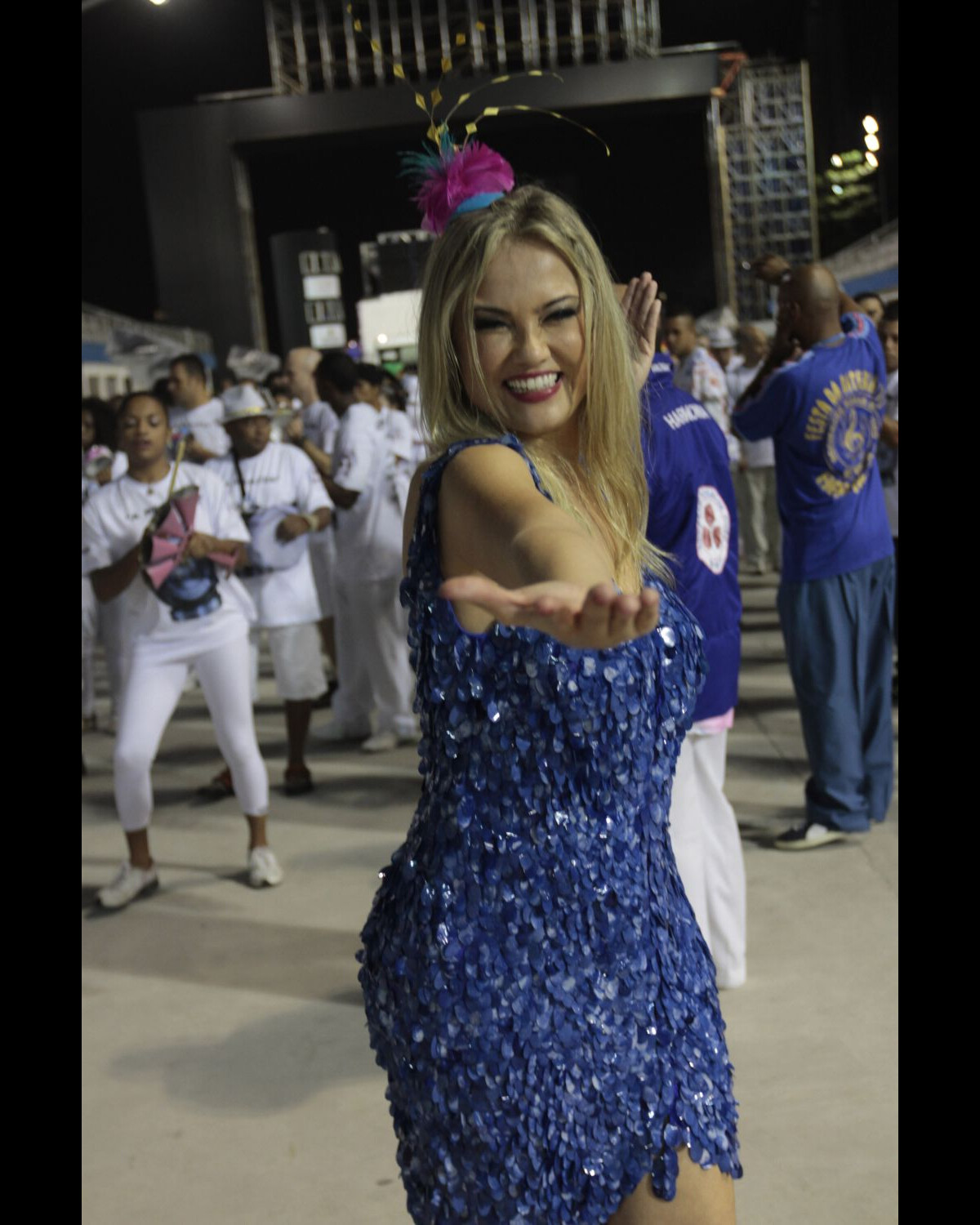 Foto: Durantes os ensaios da escola no final de janeiro, Ellen usou um ...