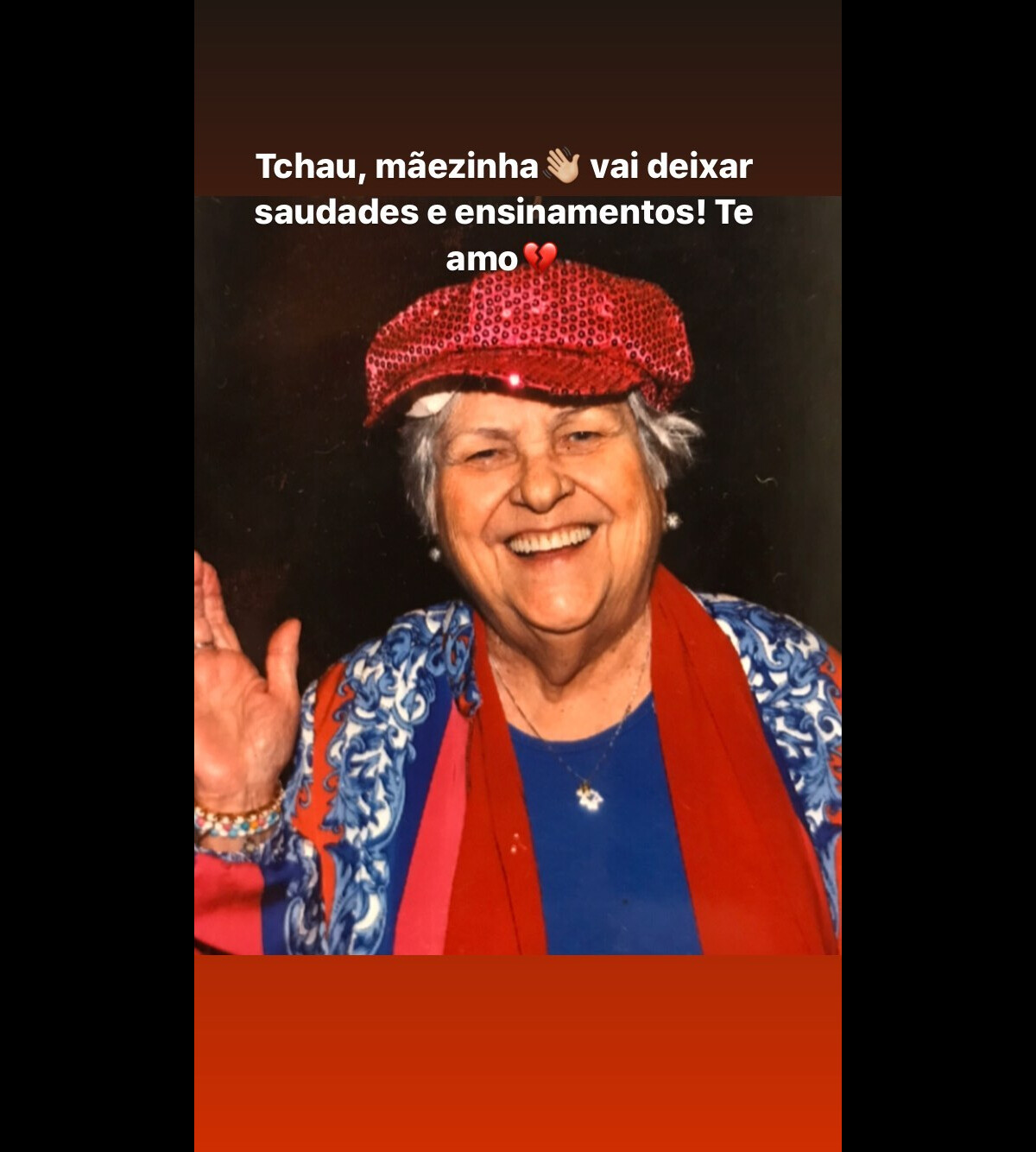 Foto: Maria Rebello se despede da mãe com foto no Instagram: 'Vai ...