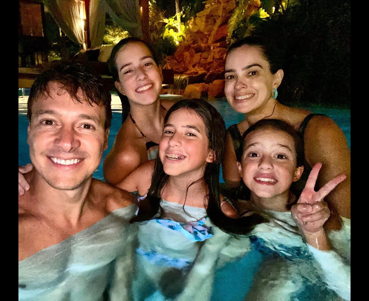 Foto: Rodrigo Faro tem três filhas com Vera Viel: Clara, Maria e Helena ...