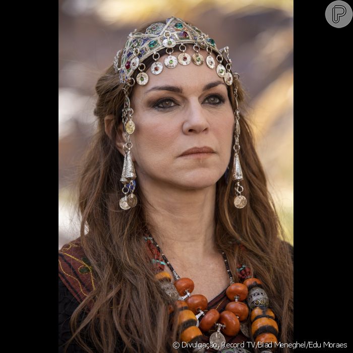 Novela 'Gênesis': Sara/Sarai (Adriana Garambone) tenta botar em panos ...