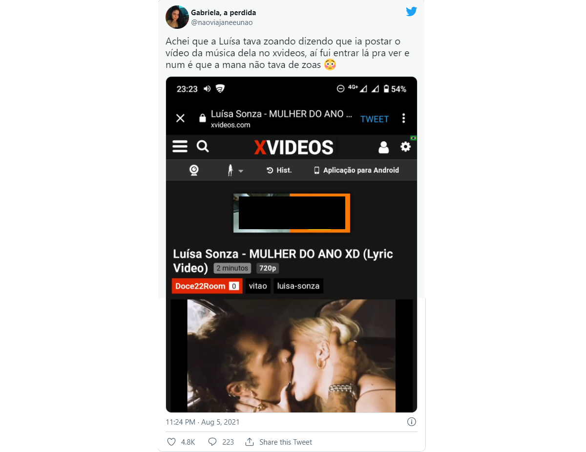 Foto Seguidores De Luísa Sonza Percebem Que Cantora De Fato Postou Música Em Site De Sexo