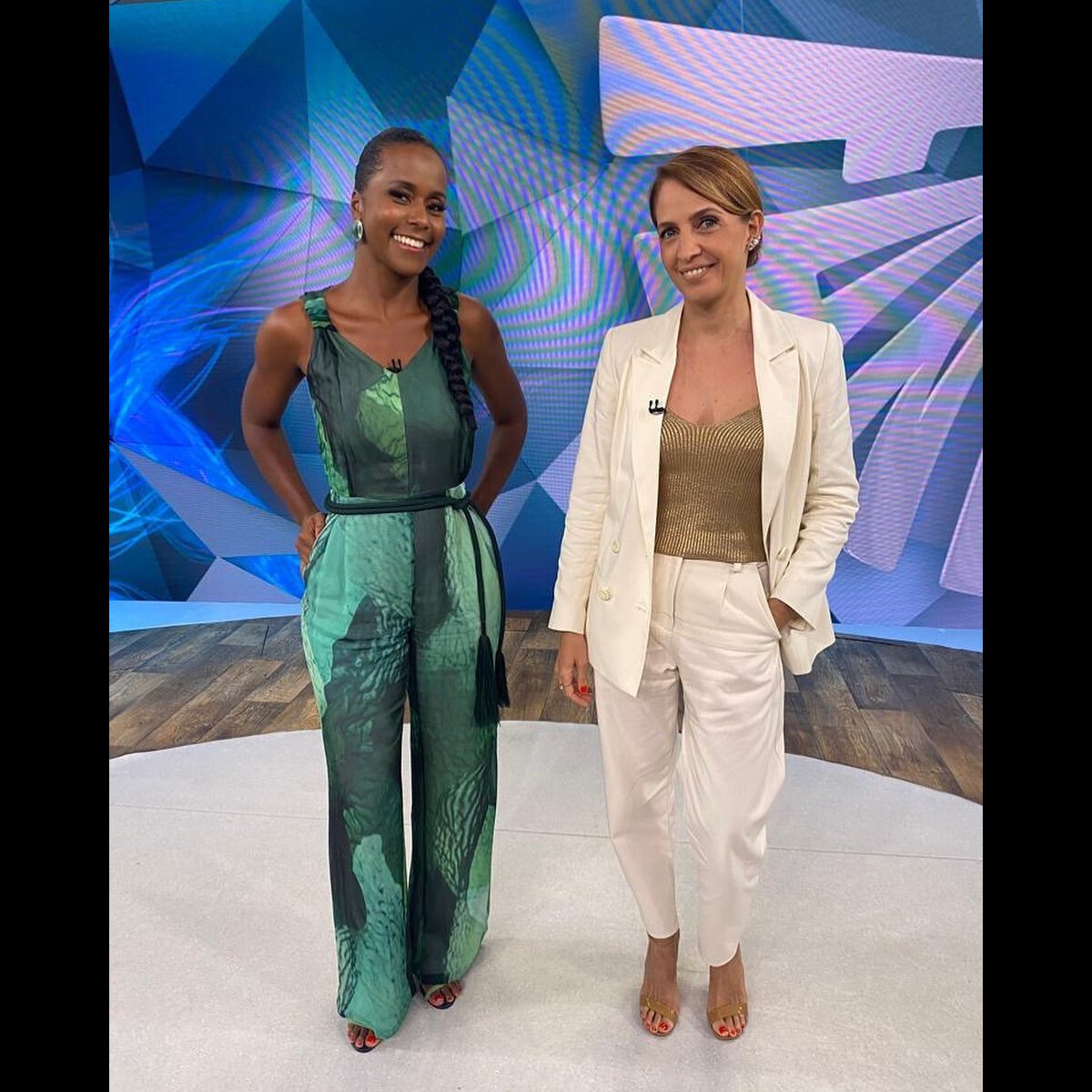 Foto: Maju Coutinho usou uma trança longa e maquiagem leve - Purepeople