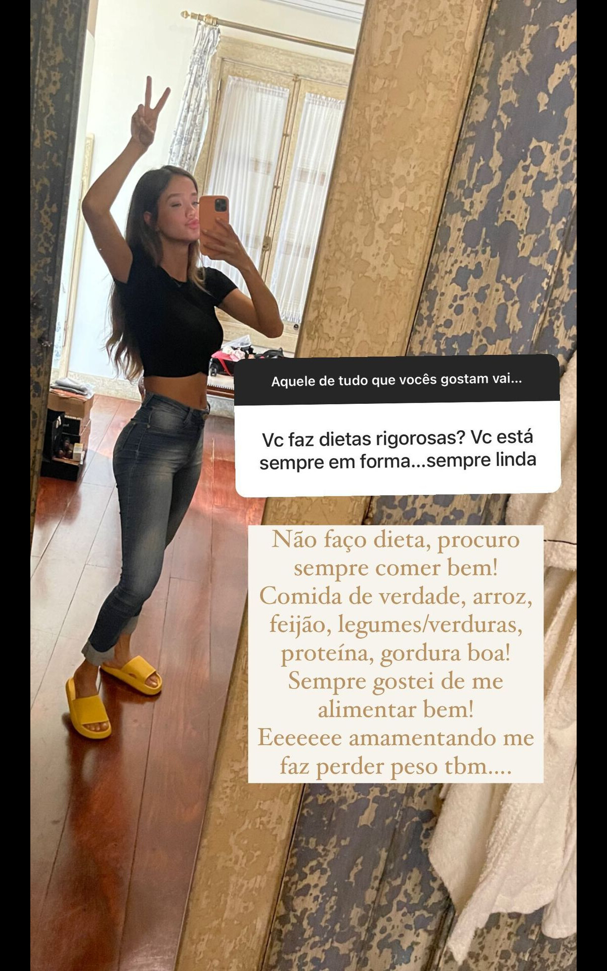 Foto: Biah Rodrigues explicou que já conseguiu voltar ao seu peso ...