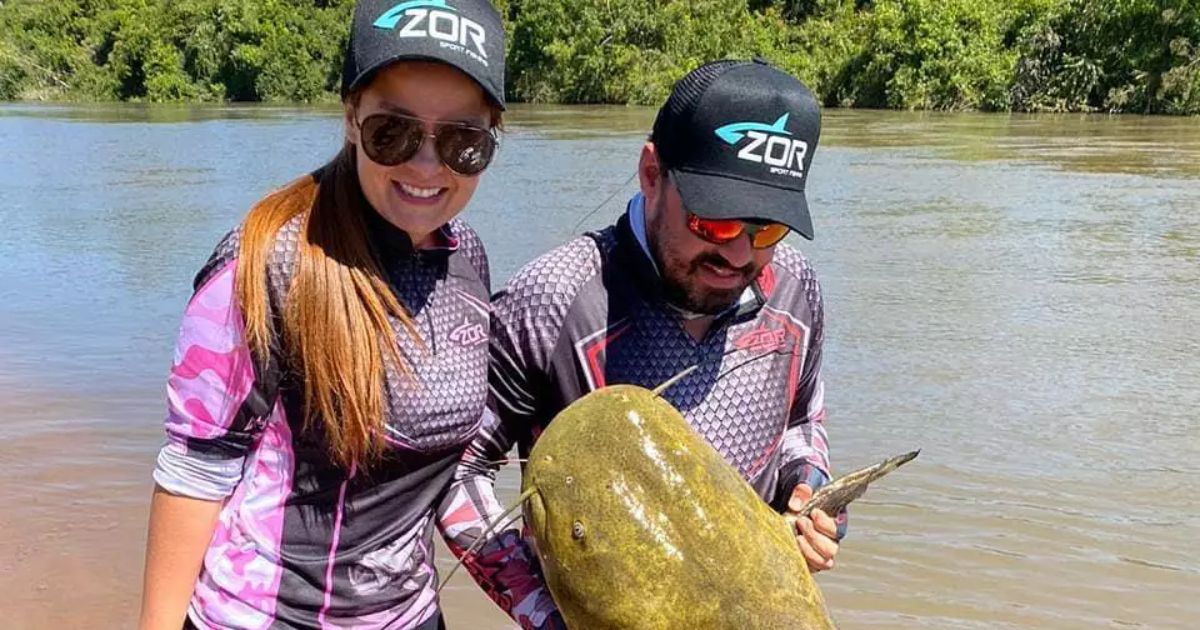 Maiara e Fernando Zor são amantes da pescaria esportiva - Purepeople