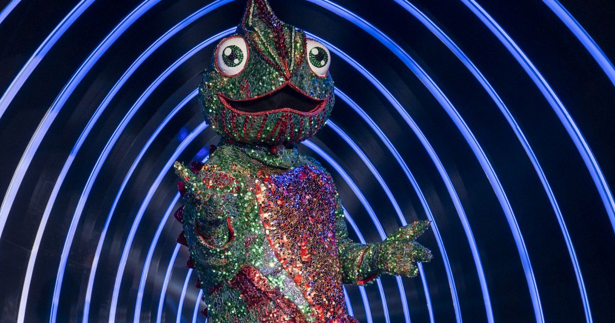 'The Masked Singer': o Camaleão usa fantasia com cristal e pedraria ...