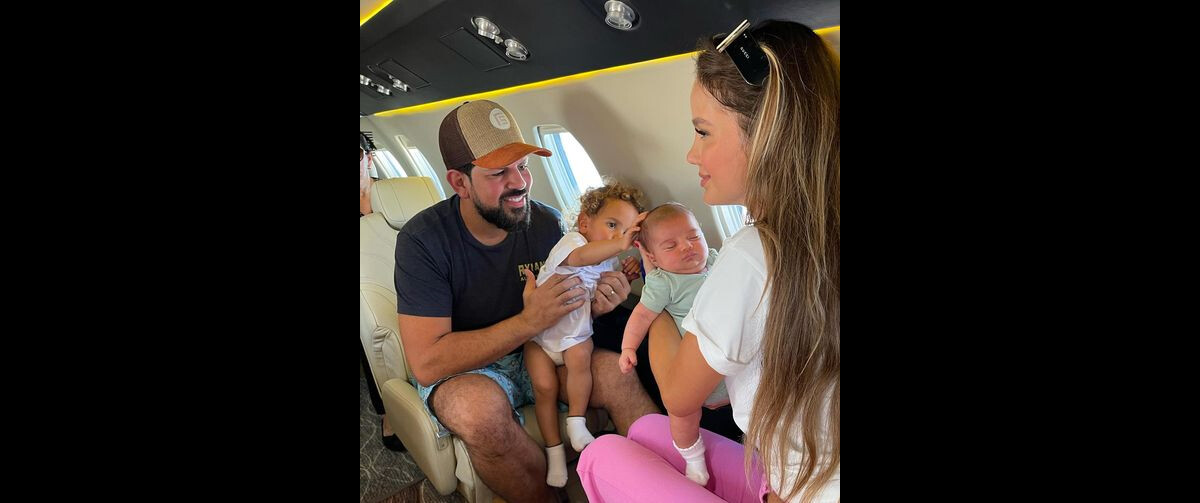 Foto: Biah Rodrigues e os filhos costumam viajar com Sorocaba quando ...
