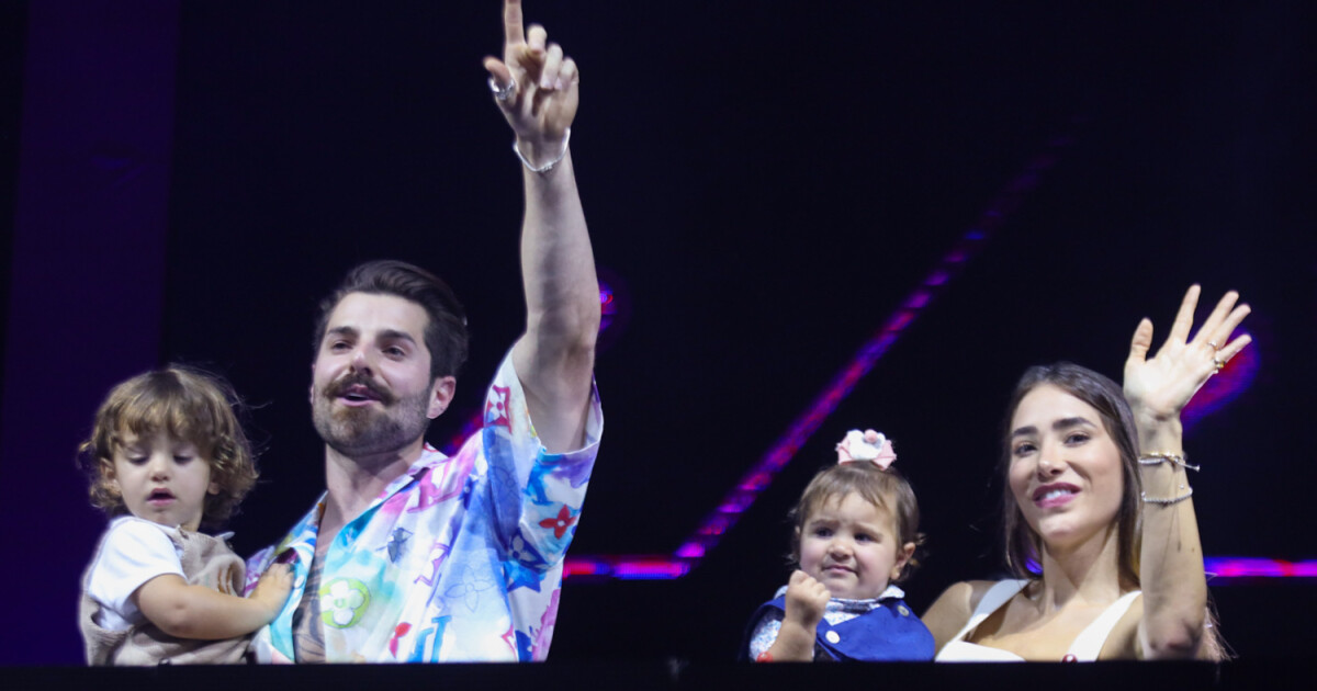 Alok surpreende plateia ao levar a mulher e os dois filhos para o palco ...