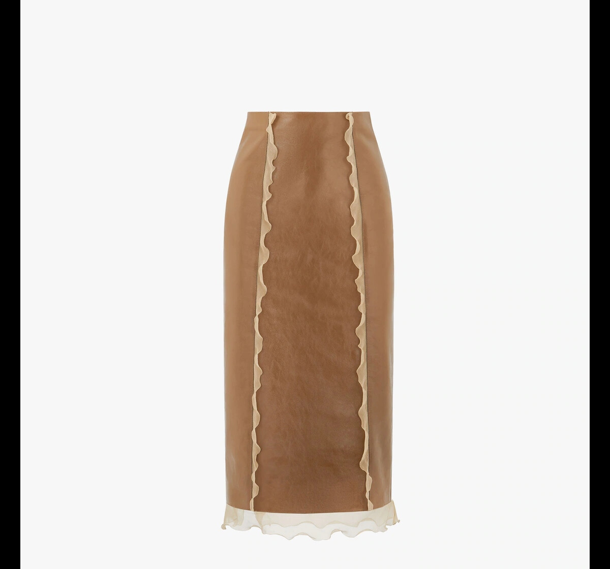 Foto: A saia midi usada por Marina Ruy Barbosa é a brown crackled ...