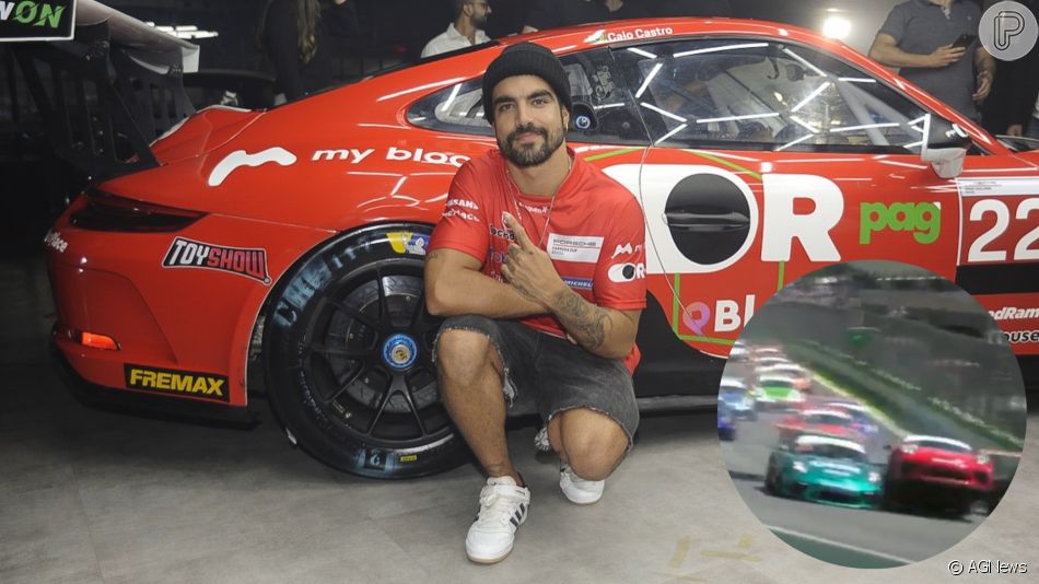 Caio Castro sofre acidente em corrida na Porsche Carrera Cup em SP ...