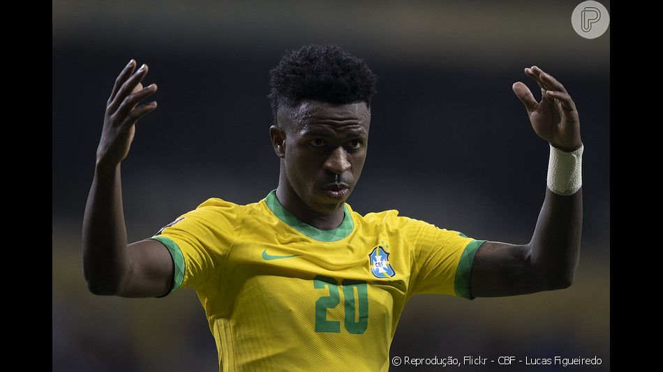 Vini Jr.: namorada do jogador assiste jogo do Brasil e é exaltada na ...