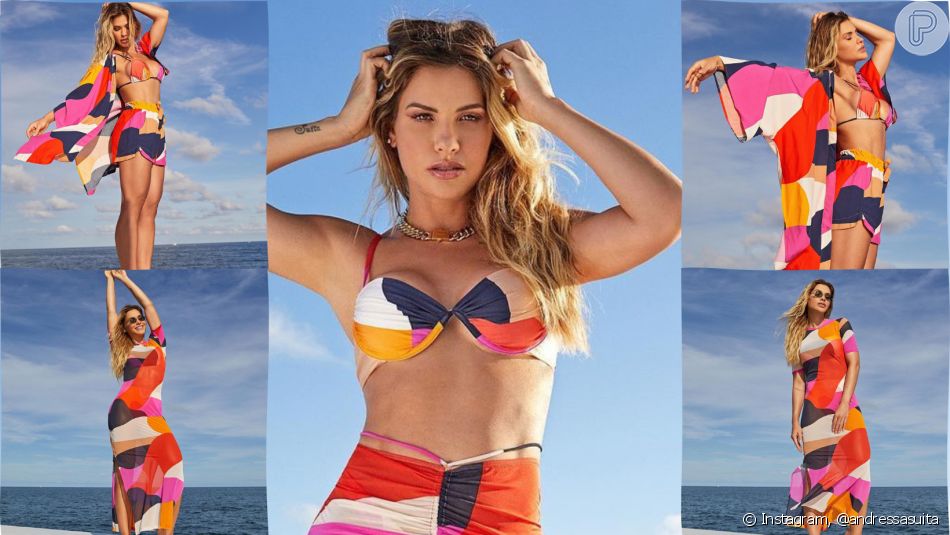 Moda Andressa Suita: fotos de biquíni e saída de praia destacam corpo ... Moda Andressa Suita: fotos de biquíni e saída de praia destacam corpo ...
