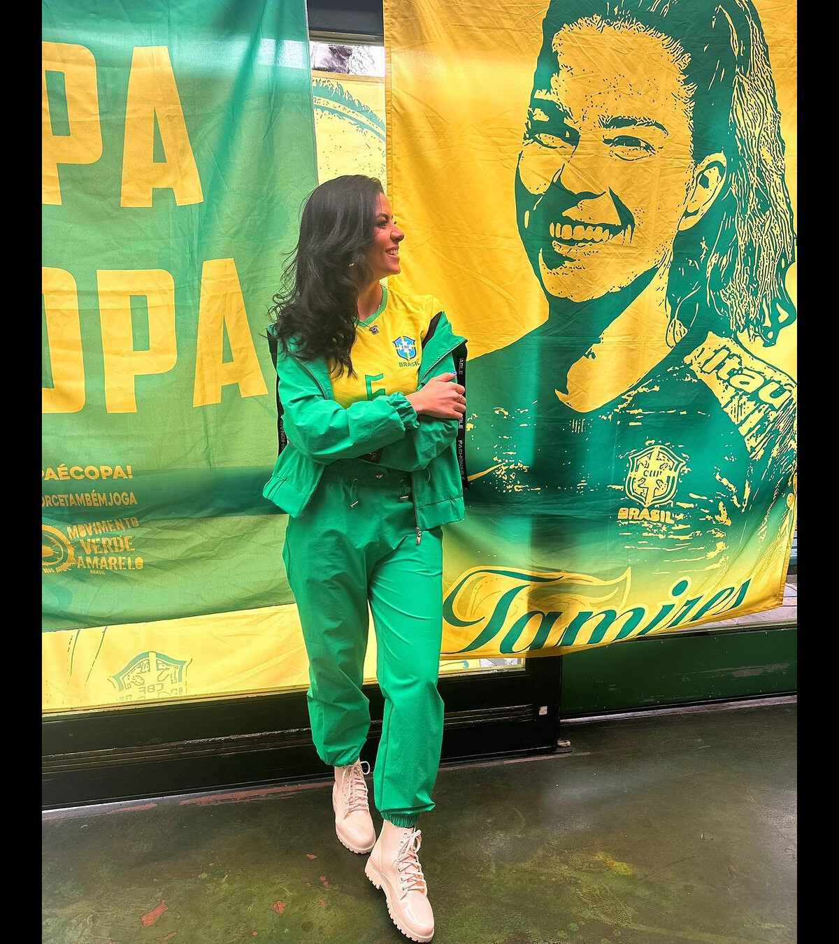 Foto: Gabi Fernandes está na Autrália acompanhando os jogos do Brasil ...