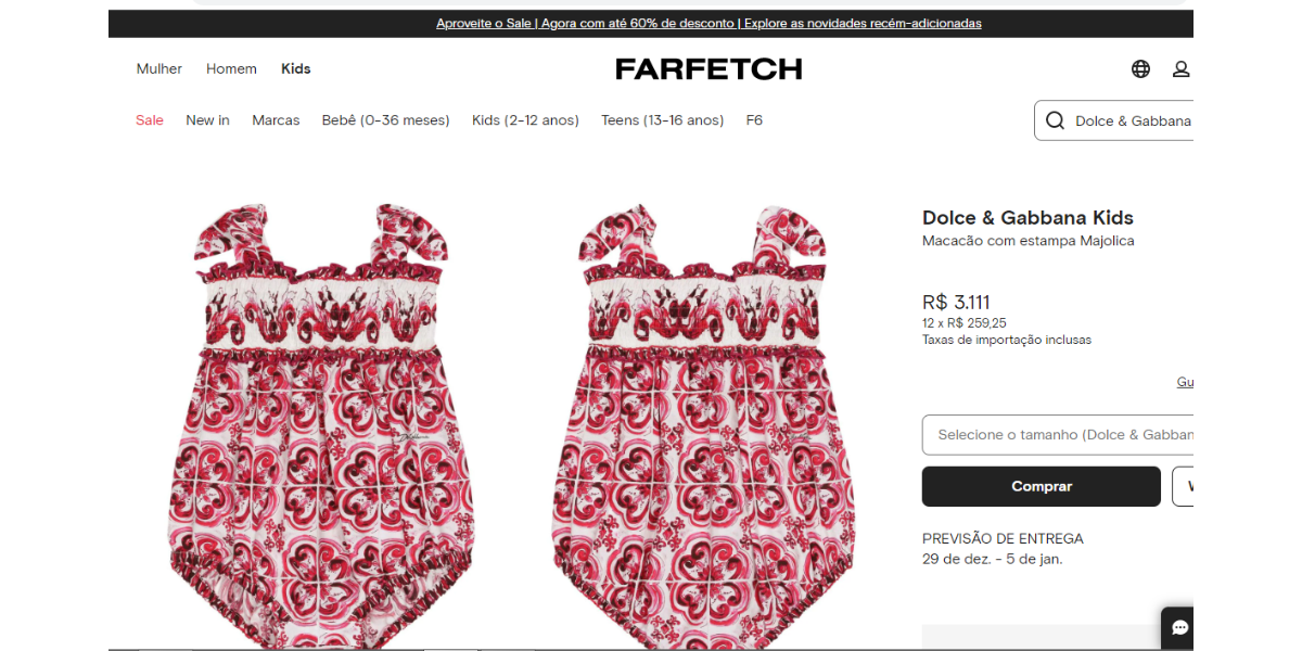 Foto: Look de Mavie, filha de Neymar e Bruna Biancardi, está disponível por R$ 3.111, também com ...