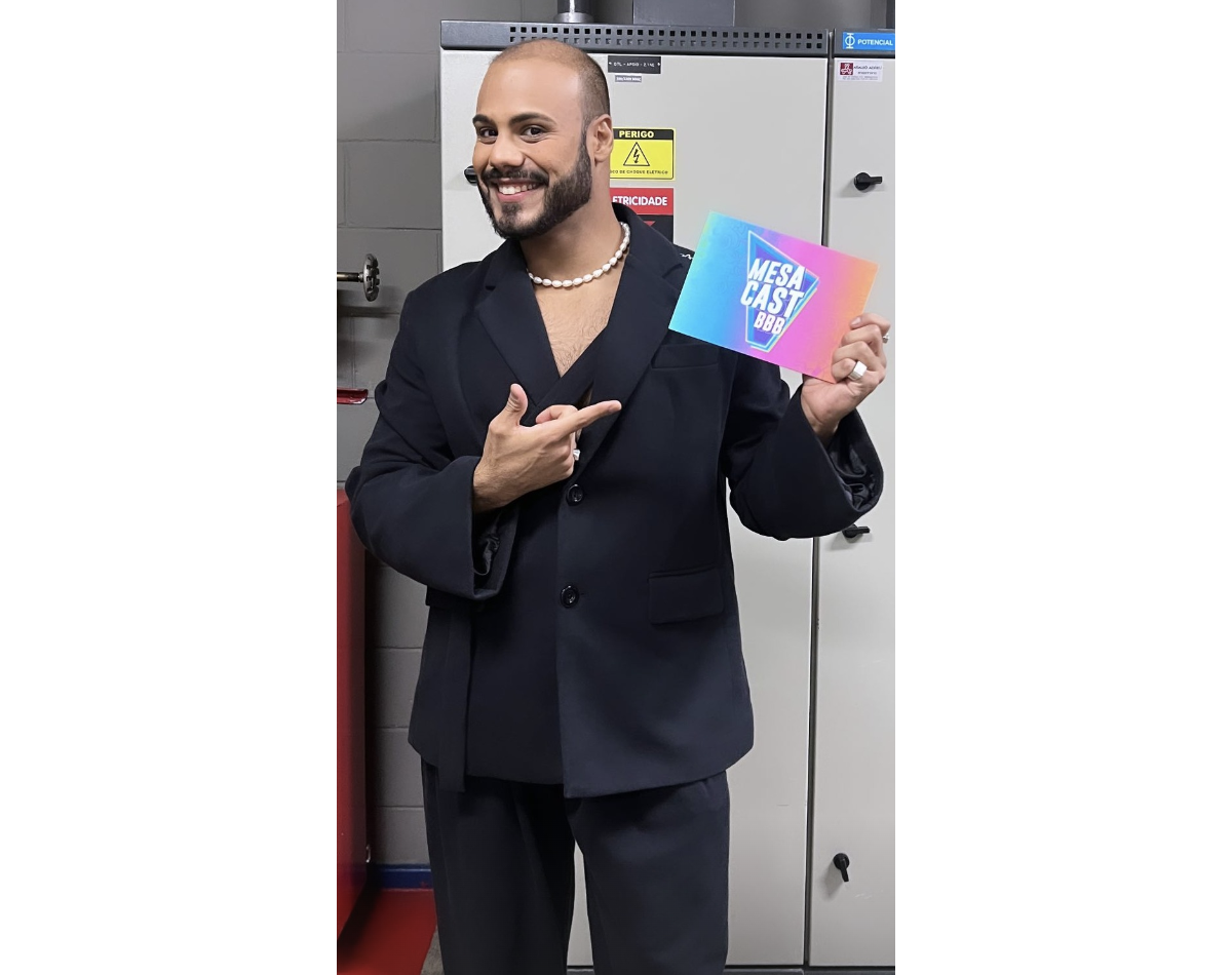 Foto: Marcus Vinicius apostou em um paletó social preto com toque ...