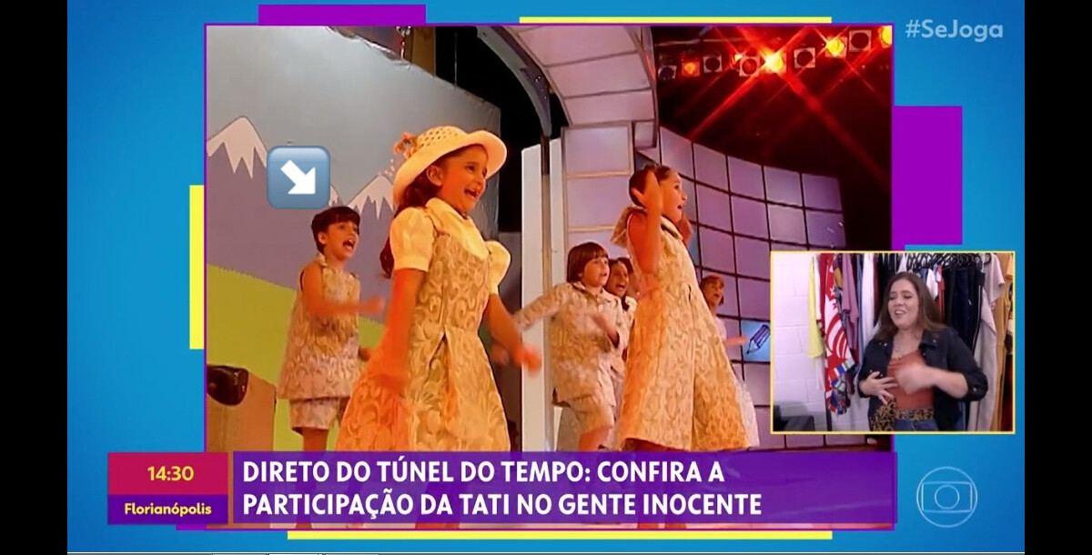 Foto: Tati Machado se emocionou ao ver suas imagens na infância ...