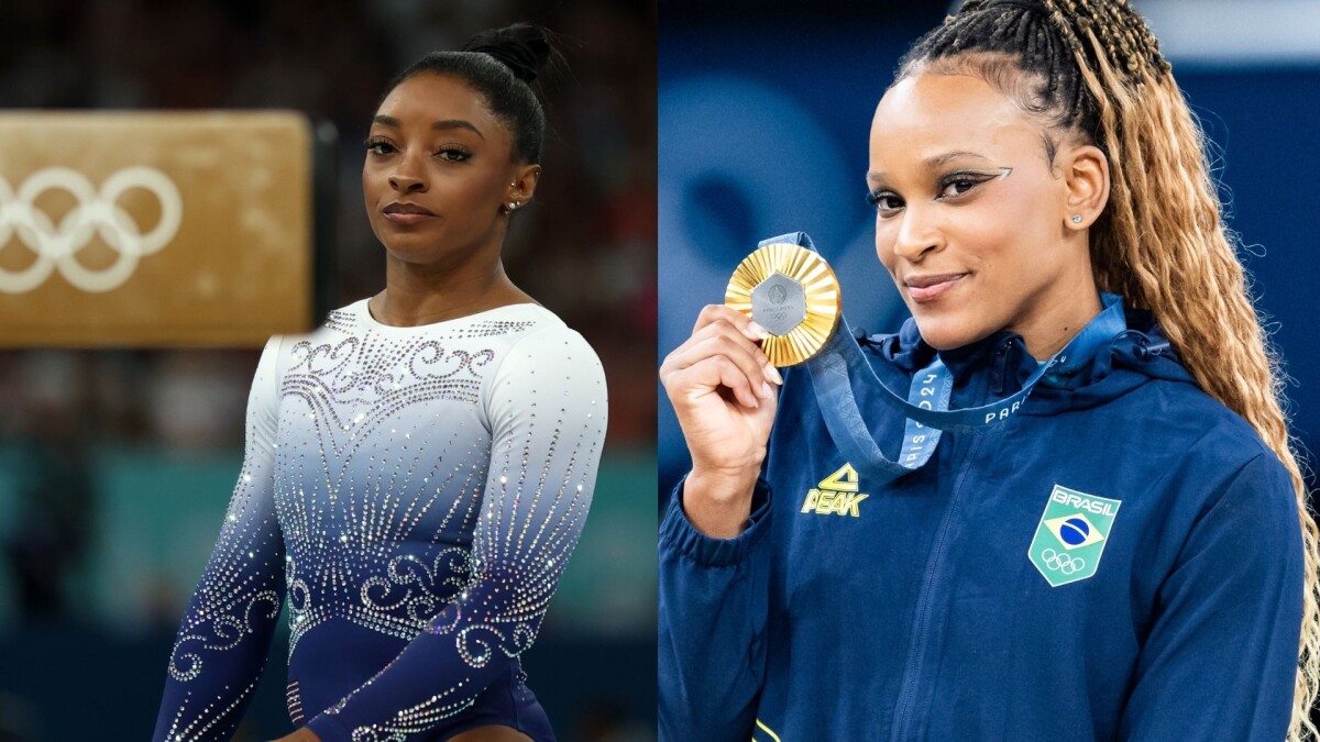 Foto: Olimpíadas 2024: Simone Biles não segue Rebeca Andrade no ...