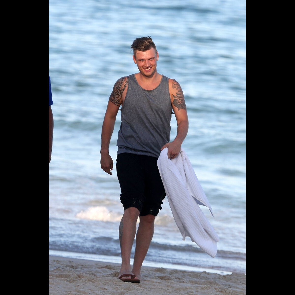 Foto: Nick Carter, do Backstrret Boys, vai à praia no Rio de Janeiro ...