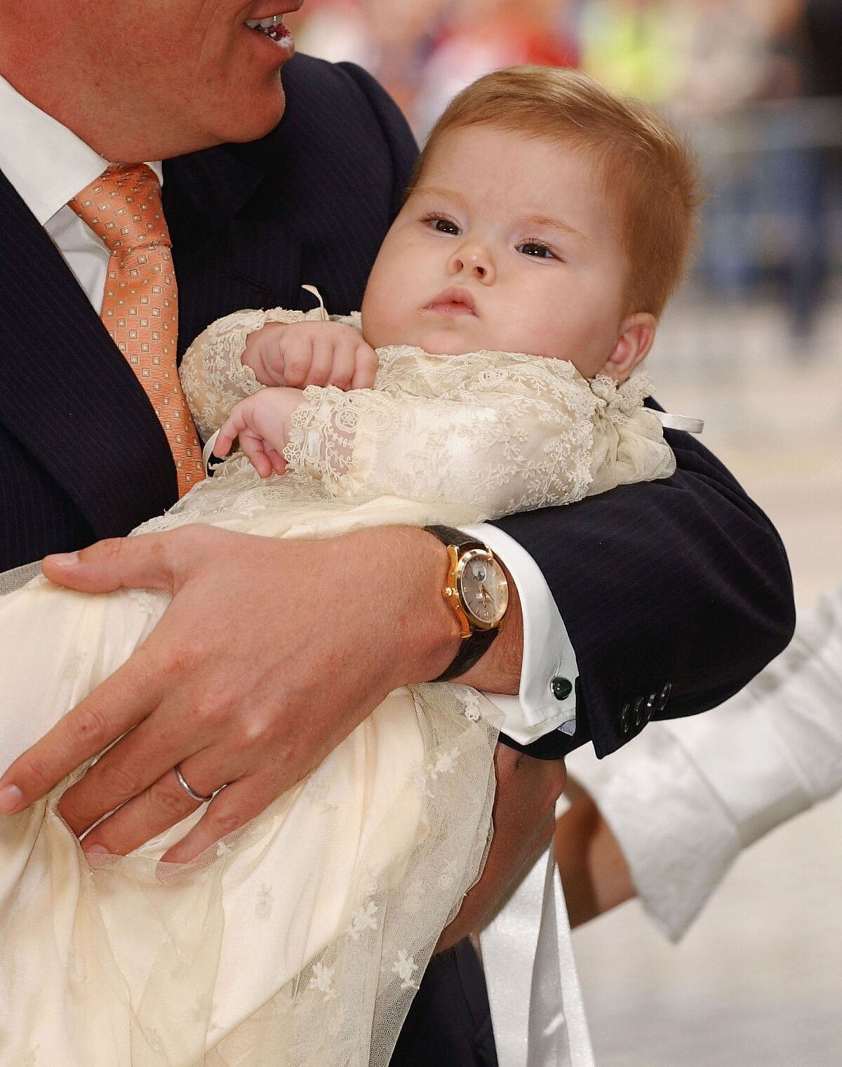 Foto: Ainda ruiva, a princesa Catarina Amália, da Holanda, foi batizada ...