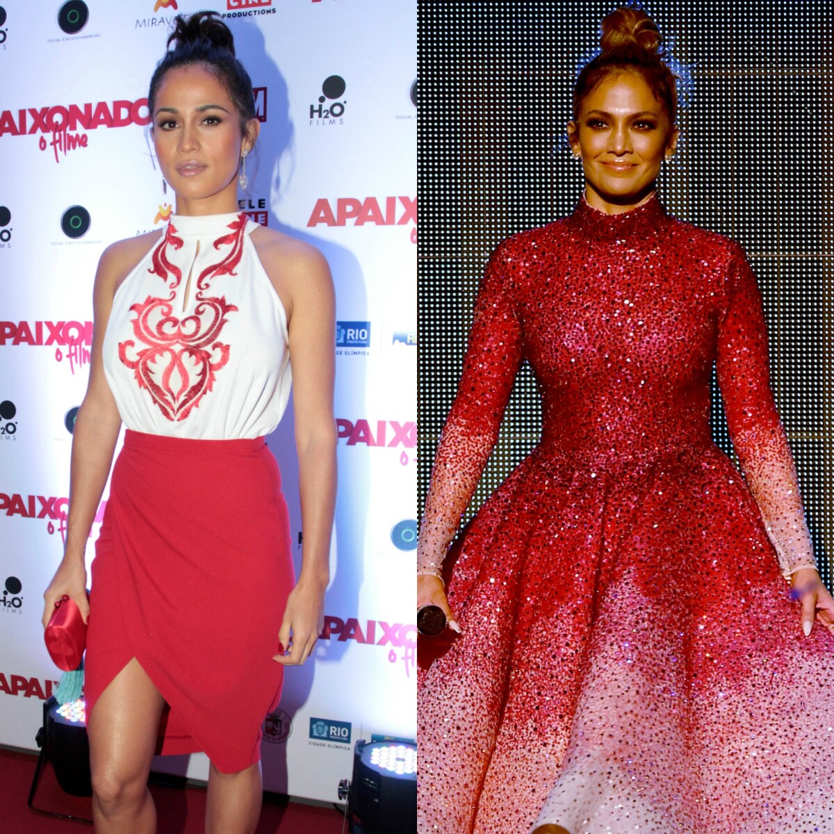 Foto: Nanda Costa é comparada a Jennifer Lopez em pré-estreia de filme ...