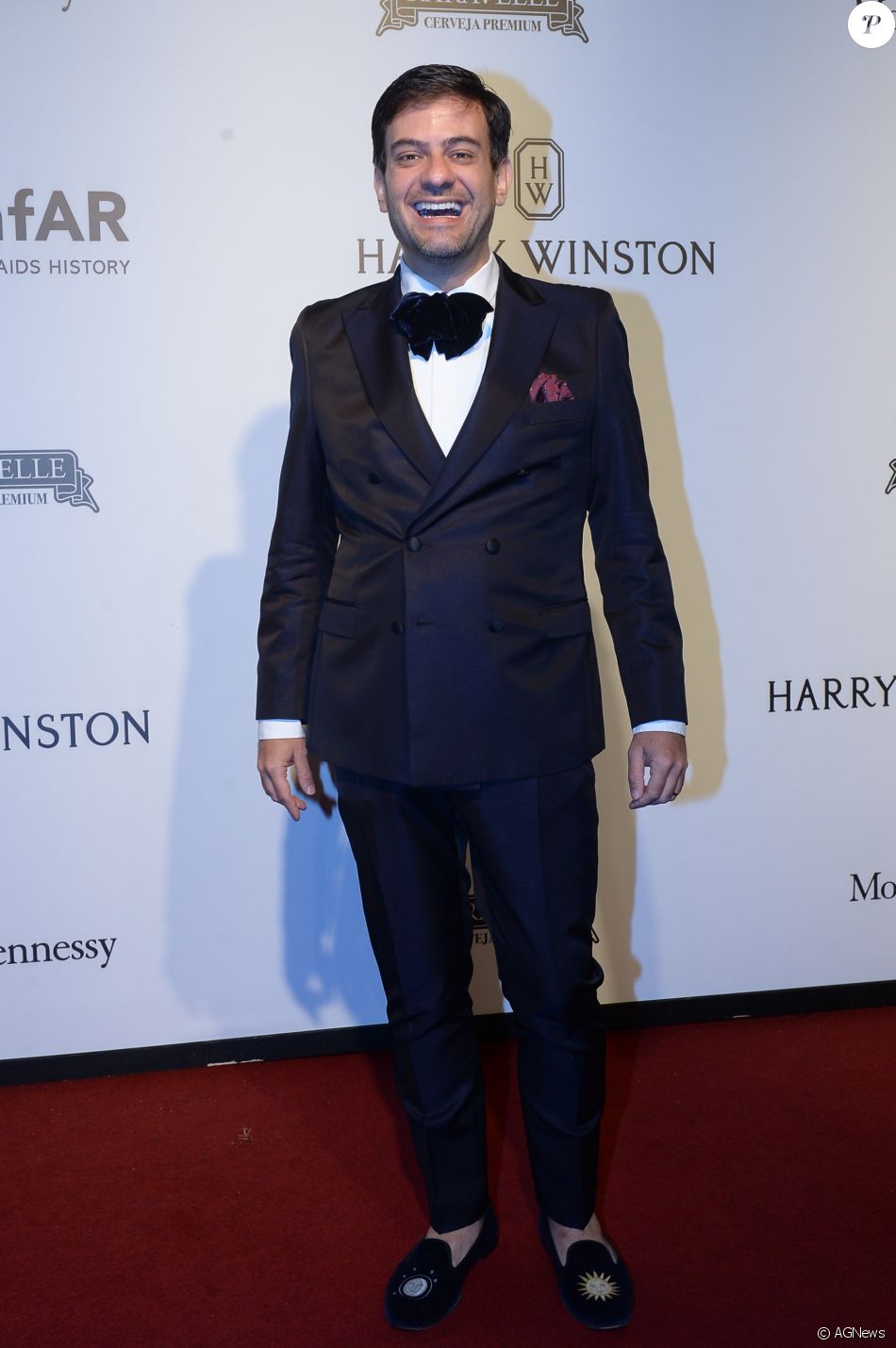 Bruno Astuto no baile de gala da amfAR, realizado na noite desta quinta ...