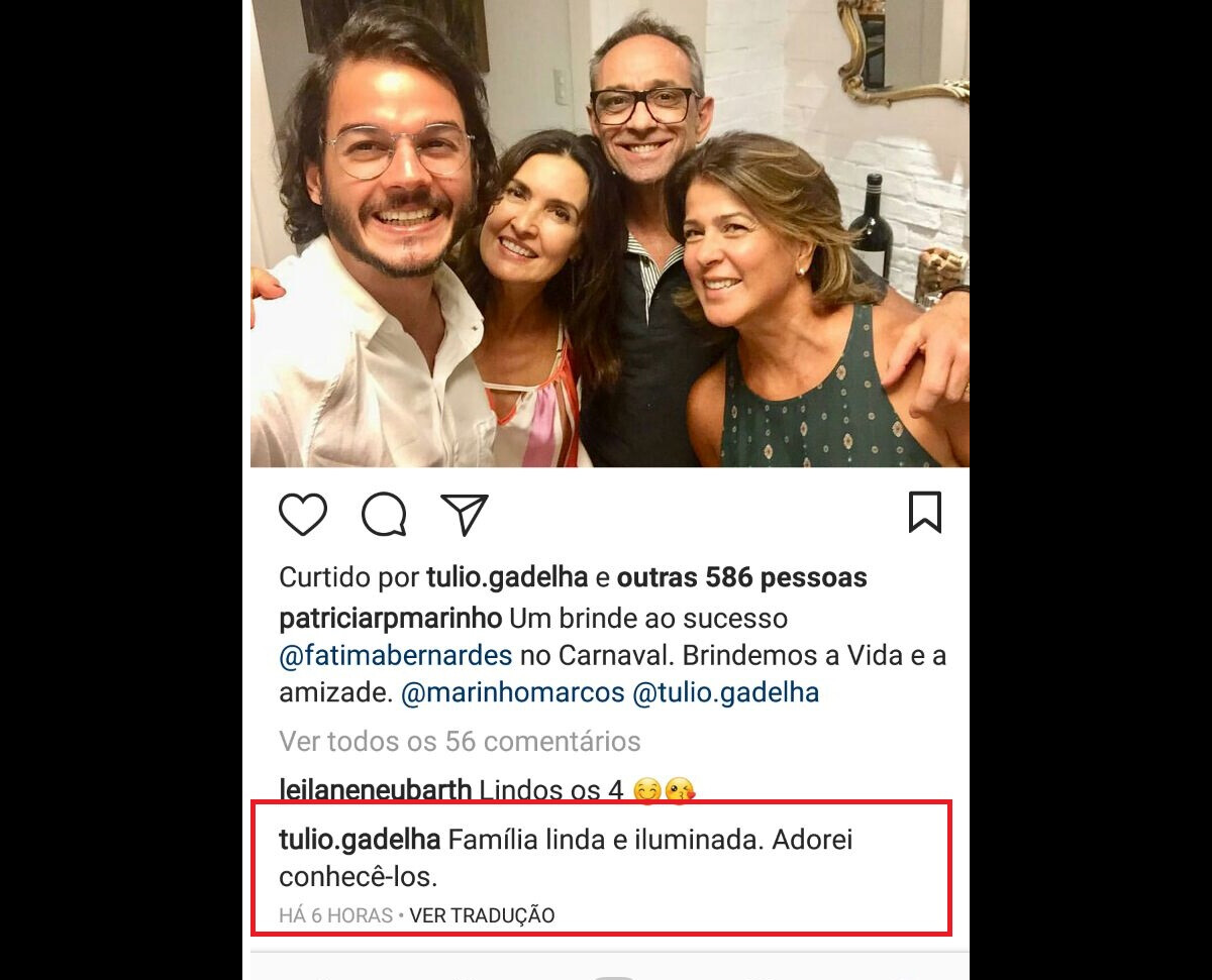 Foto: Túlio Gadêlha encontra amigos de Fátima e comemora: 'Adorei ...
