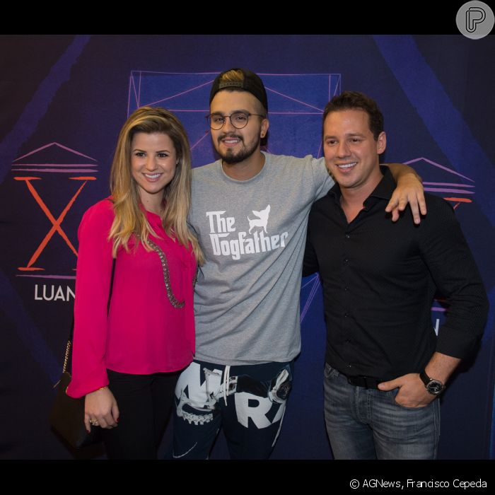 Dony De Nuccio e a namorada, Larissa Laibida, prestigiaram show de Luan ...