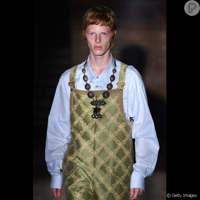 Tecido jacquard no modelo da Gucci - Purepeople