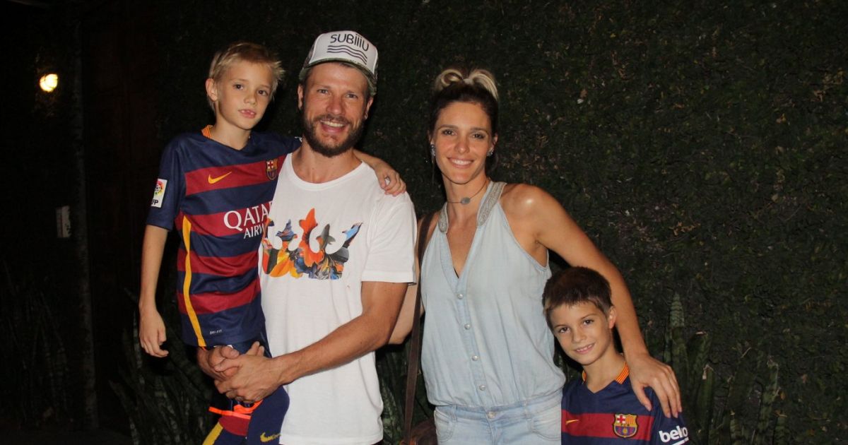 Grávida pela segunda vez, Fernanda Lima é mãe dos gêmeos João e ...