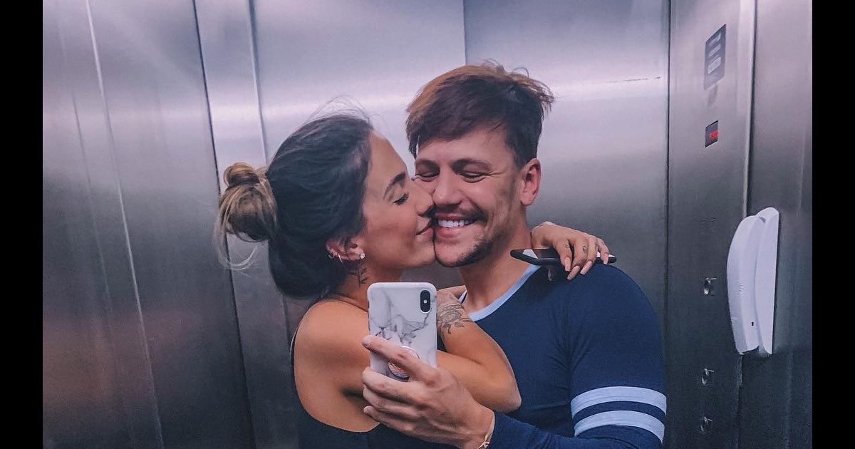 Gabi Brandt e Saulo Poncio compartilharam fotos das primeiras horas com ...