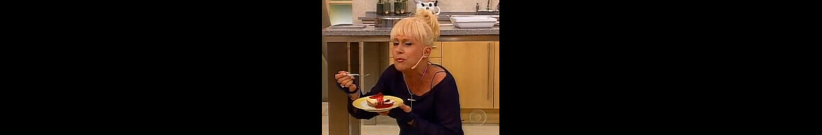 Foto: Ana Maria Braga experimentava receitas e passava por debaixo da ...