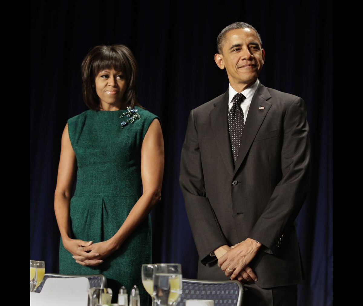 Foto: Michelle e Barack Obama no primeiro café da manhã após a segunda ...