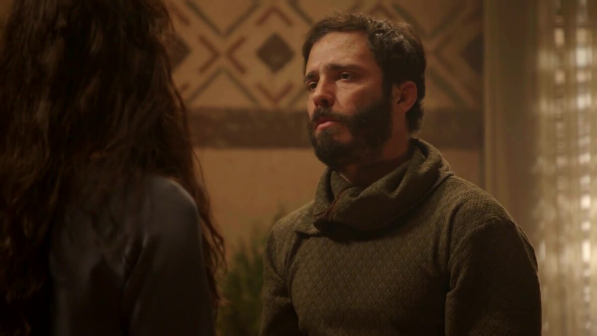 Foto: Novela 'Gênesis', Judá (Thiago Rodrigues) pede perdão a Tamar ...