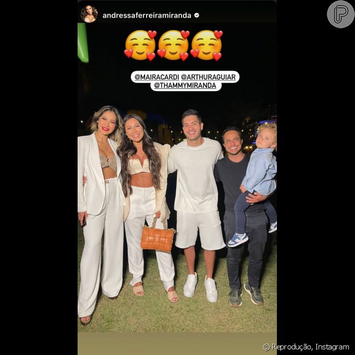 Thammy Miranda e a mulher, Andressa Ferreira, prestigiaram festa da ...