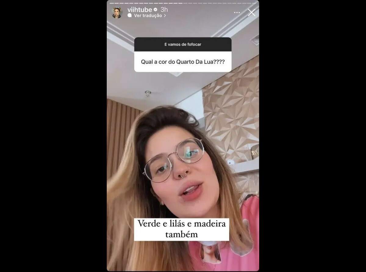 Foto: Um seguidor de Viih Tube questionou como será o quarto de Lua - Purepeople