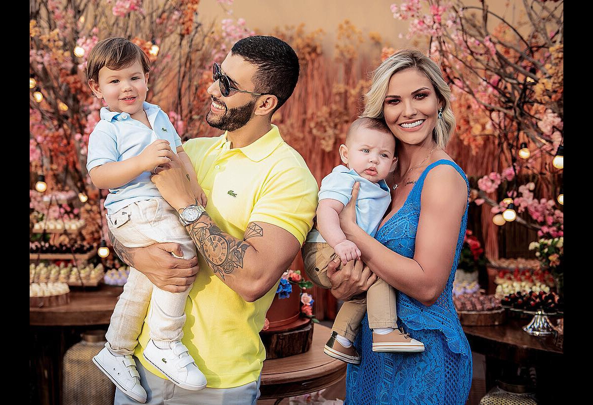 Foto: Gusttavo Lima e Andressa Suita se tornaram pais de Gabriel e Samuel respectivamente em ...