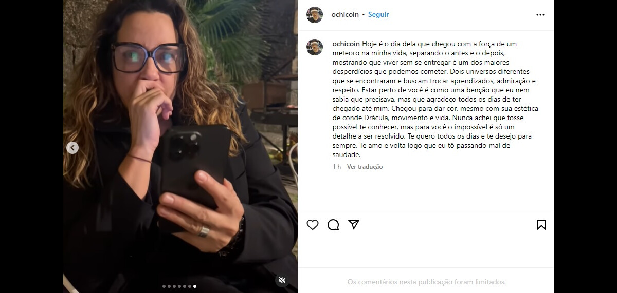 Foto: Em declaração de Chico Veiga a Luísa Sonza, vídeo de Ana Carolina ...
