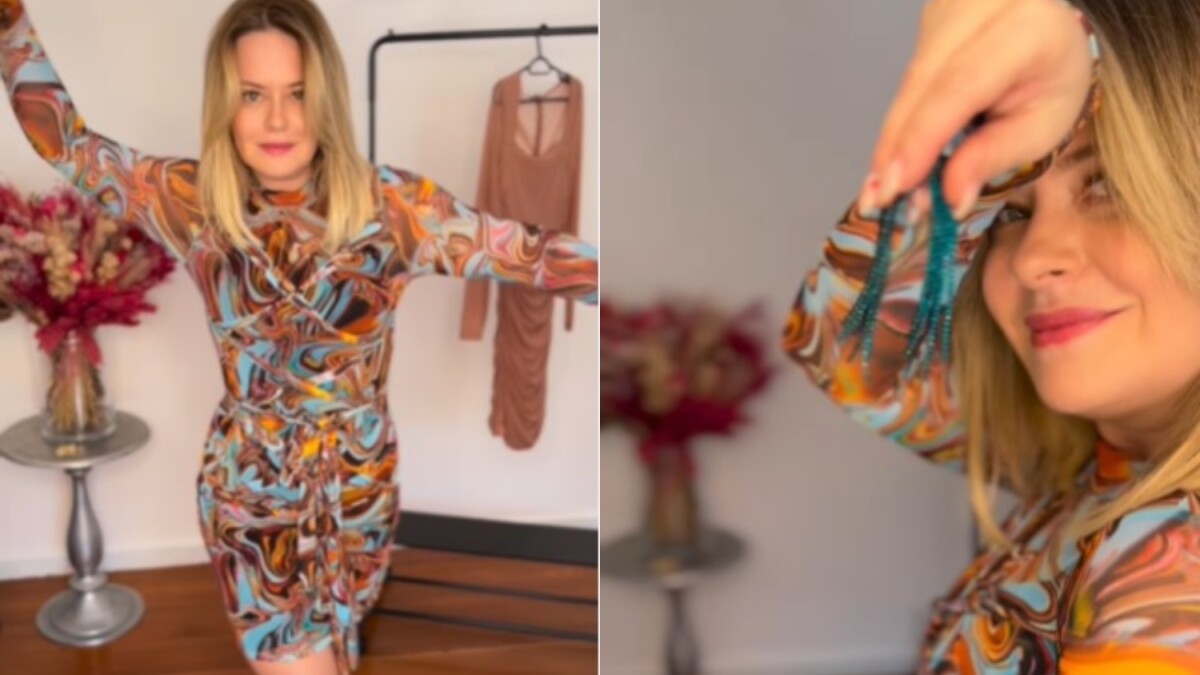 Foto: Mari Bridi combinou os vestidos com brincos - Purepeople