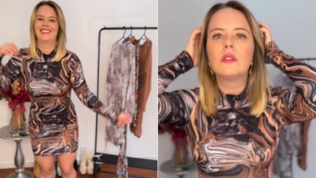 Foto: Mari Bridi mostrou exemplos de looks com vestidos da shein ...