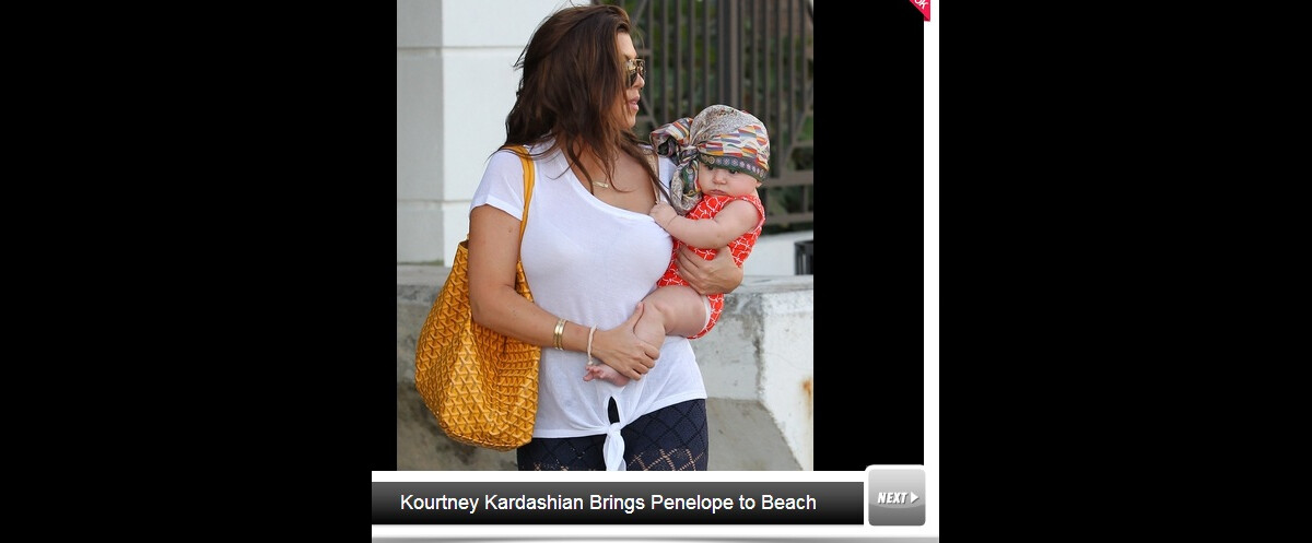 Foto: Kourtney Kardashian leva a filha, Penelope Scotland Disick, à ...
