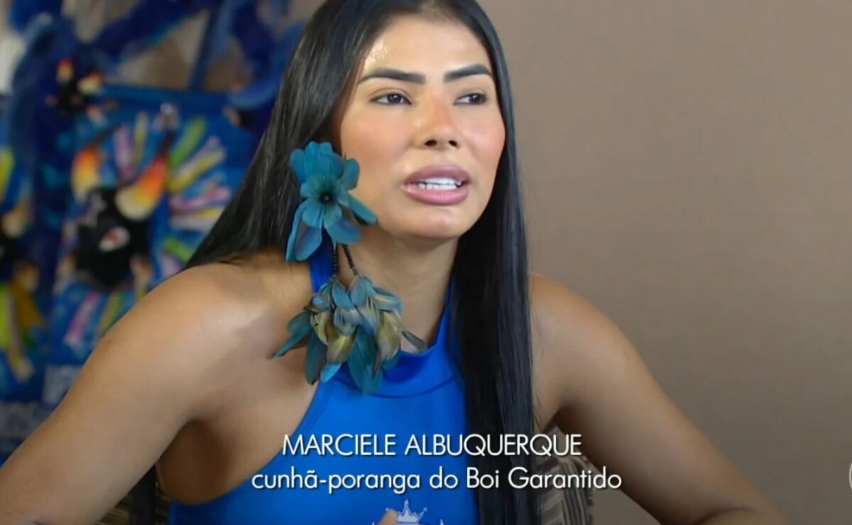 Foto: 'Fantástico' creditou Marciele Albuquerque, cunhã-poranga do Boi ...