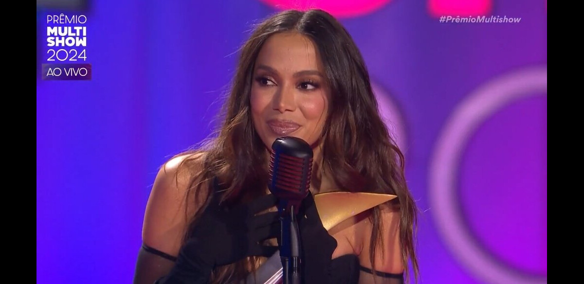 Foto: Prêmio Multishow 2024: Anitta ganhou um prêmio especial em ...