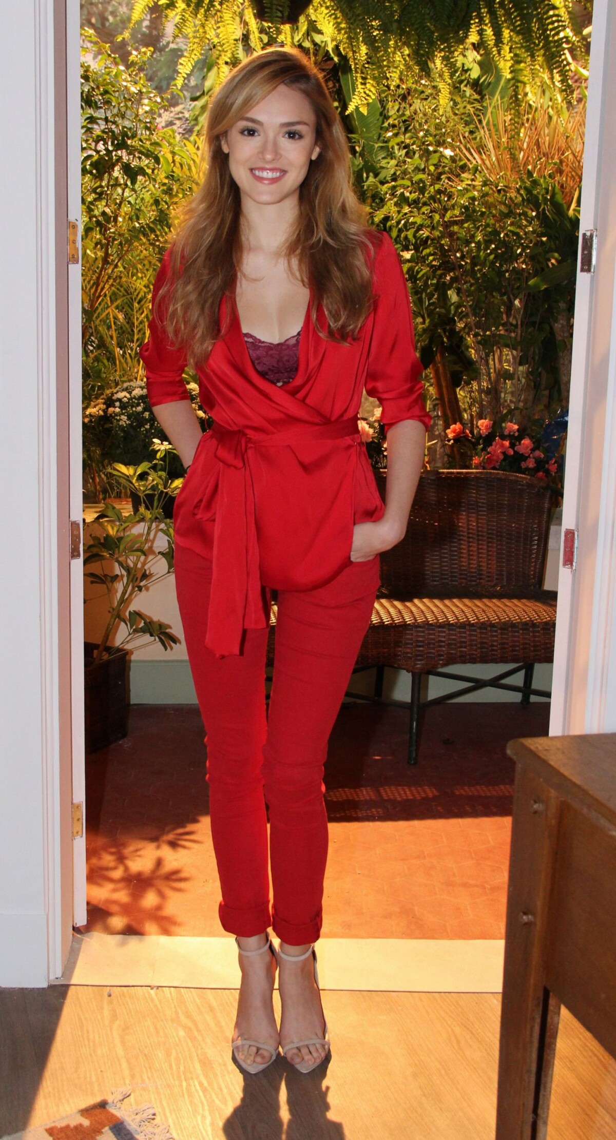 Foto: Para conversar com a imprensa na coletiva da novela, Isabelle ...