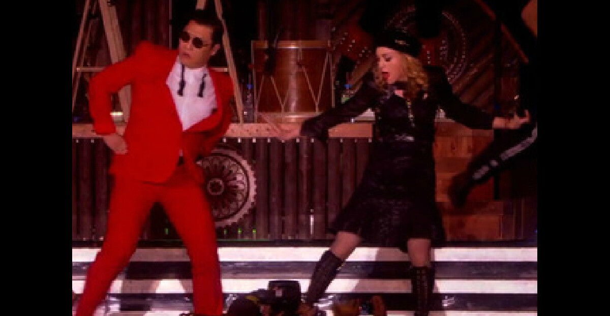 Foto: Madonna convida o sul-coreano Psy para dividir o palco ao som do ...