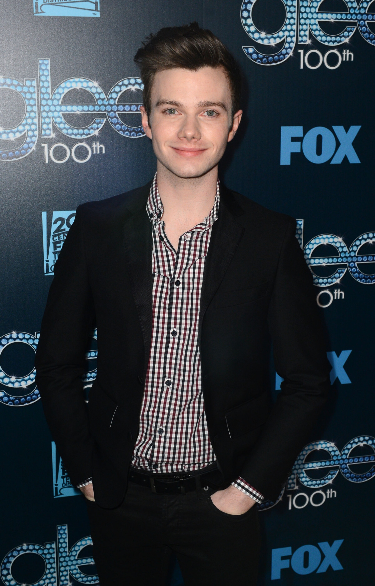 Foto: Chris Colfer participa da festa do 100º episódio de glee - Purepeople