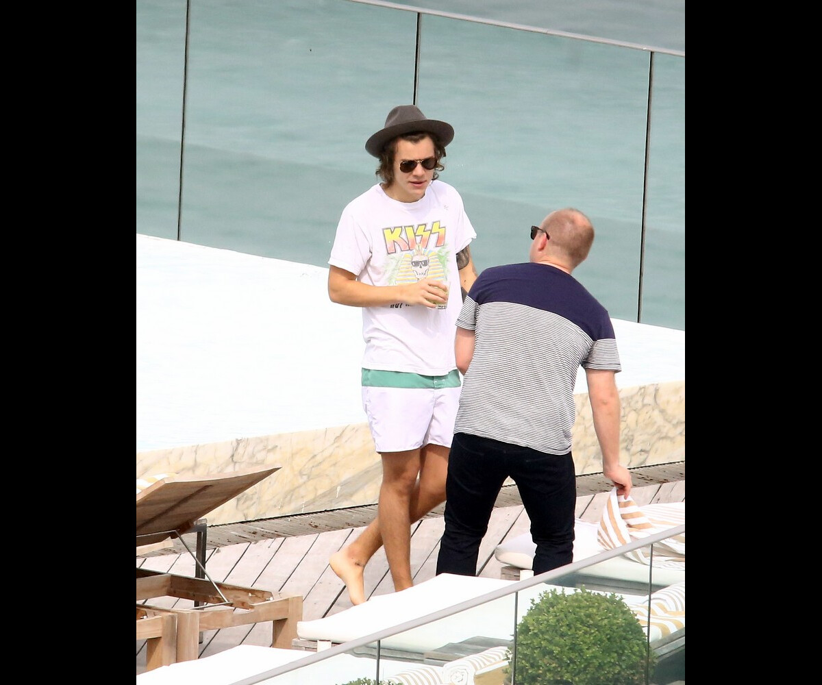 Foto: Harry Styles curte piscina no hotel Fasano, no Rio - Purepeople