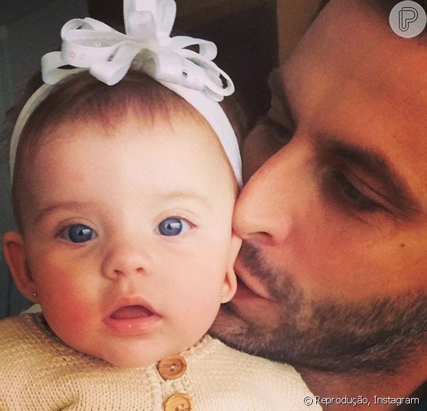 Henri Castelli mostra que a filha, Maria Eduarda, é a sua cara: 'Amor ...