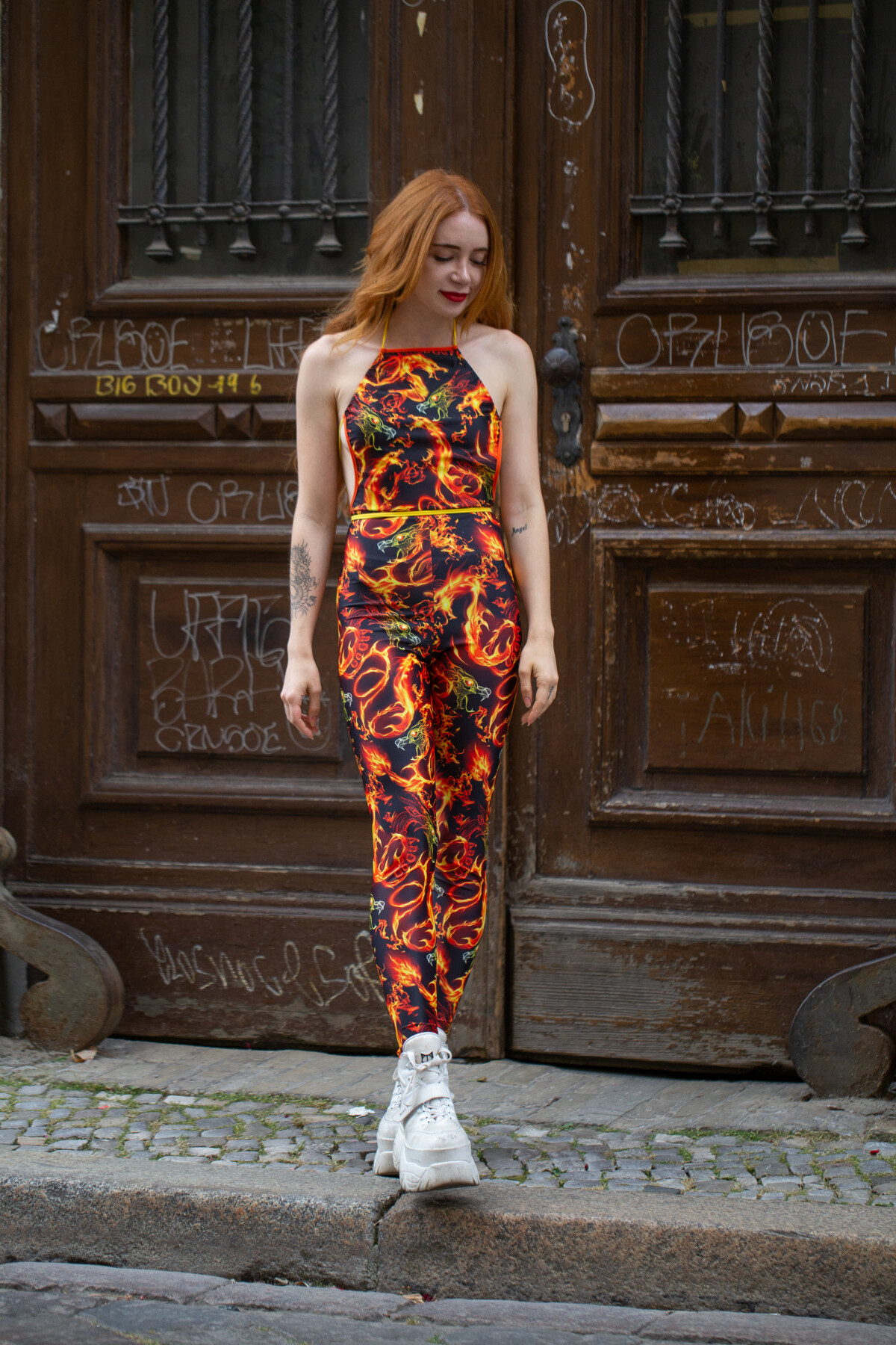 Foto: E o que dizer desse look em estilo clubber, com macacão estampado ...